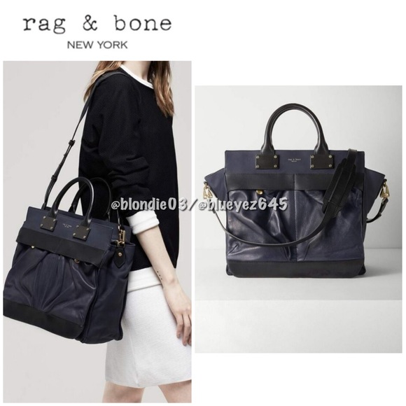rag & bone | Bags | Rag Bone Large Pilot Bag In Navy | Poshmark
